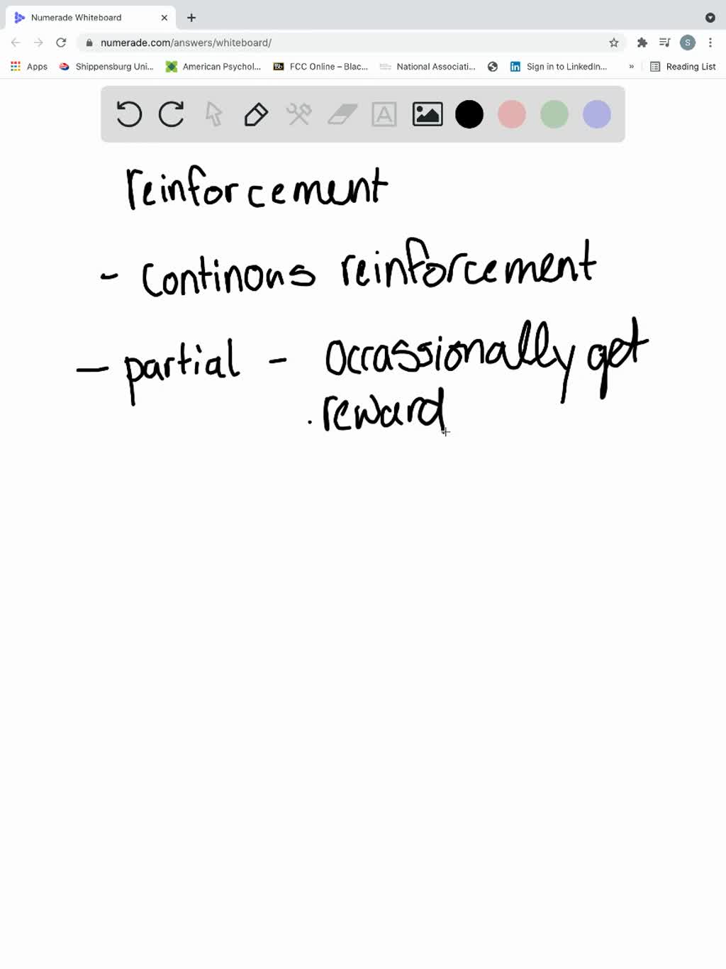 SOLVED:Continuous reinforcement is reinforcing the desired response ... SOLVED:Continuous reinforcement is reinforcing the desired response ...