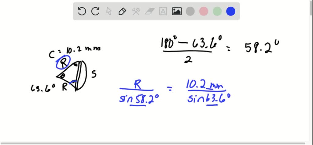 SOLVED:LIFE SCIENCE Referring to the preceding figure, find the arc radius R and the arc length ...