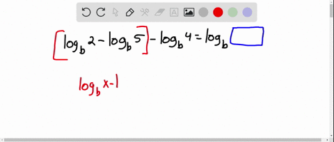 SOLVED:Use the logarithm identities to obtain the missing quantity ...