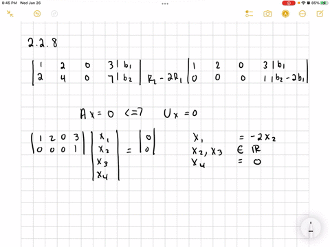 SOLVED:Find the value of c that makes it possible to solve A x=b, and ...