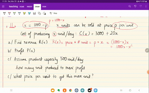 ⏩SOLVED:The total weekly profit p, in dollars, from producing and ...