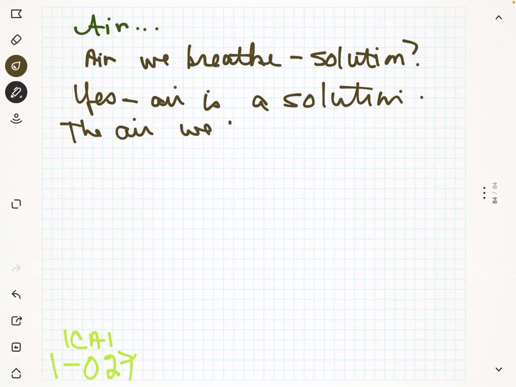 SOLVED:The air you breathe is properly called a solution. Explain why.