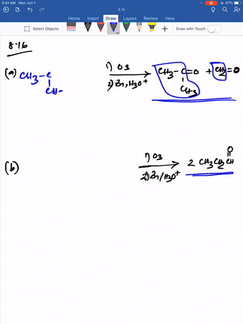 SOLVED:What products would you expect from reaction of 1-methylcyclohexene with the following ...