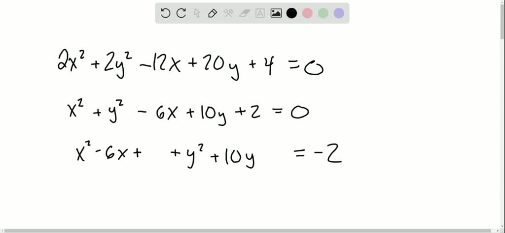 Write the standard form and the general form of t…