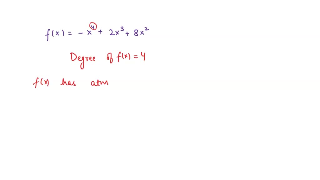 Solved Determine The Maximum Possible Number Of Intersections For The Described Functions A