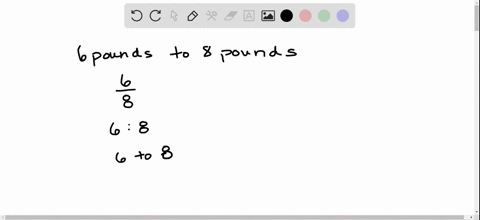 SOLVED: Write the comparison as a ratio in simplest form using a ...