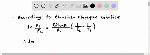 SOLVED:We can determine the heat of vaporization by using the Clausius ...