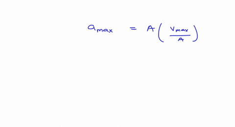 SOLVED:The maximum velocity in simple harmonic motion occurs when an ...