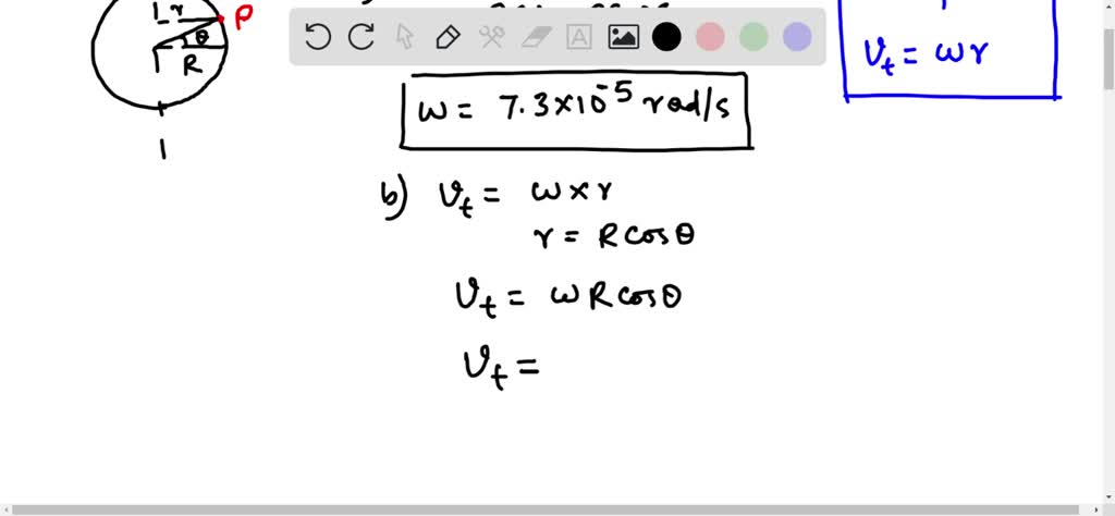 SOLVED:Polar Axis of Earth (a) What is the rotational speed \omega ...