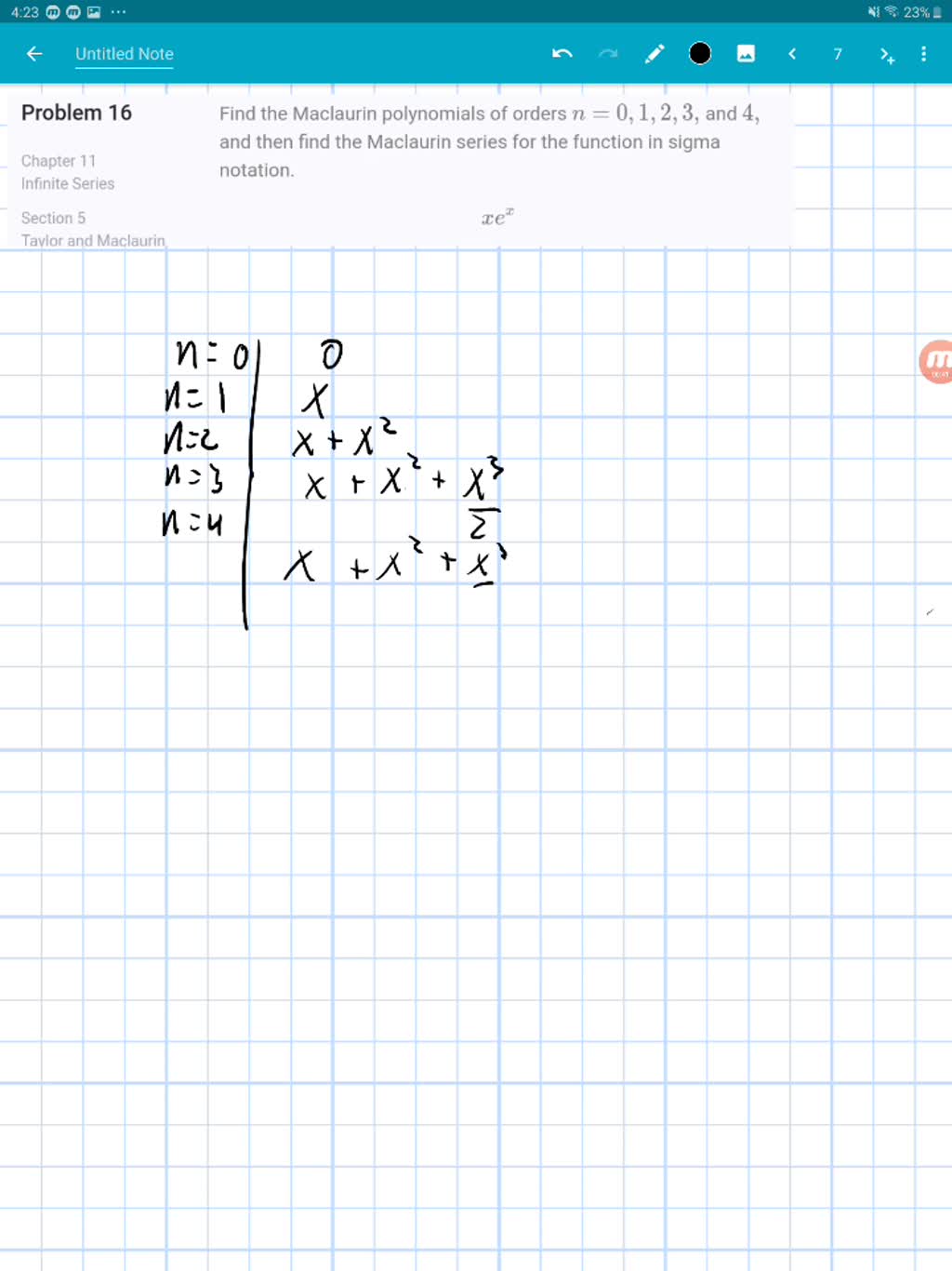 SOLVED:Find the Maclaurin polynomials of orders n=0,1,2,3, and 4, and then find the Maclaurin ...