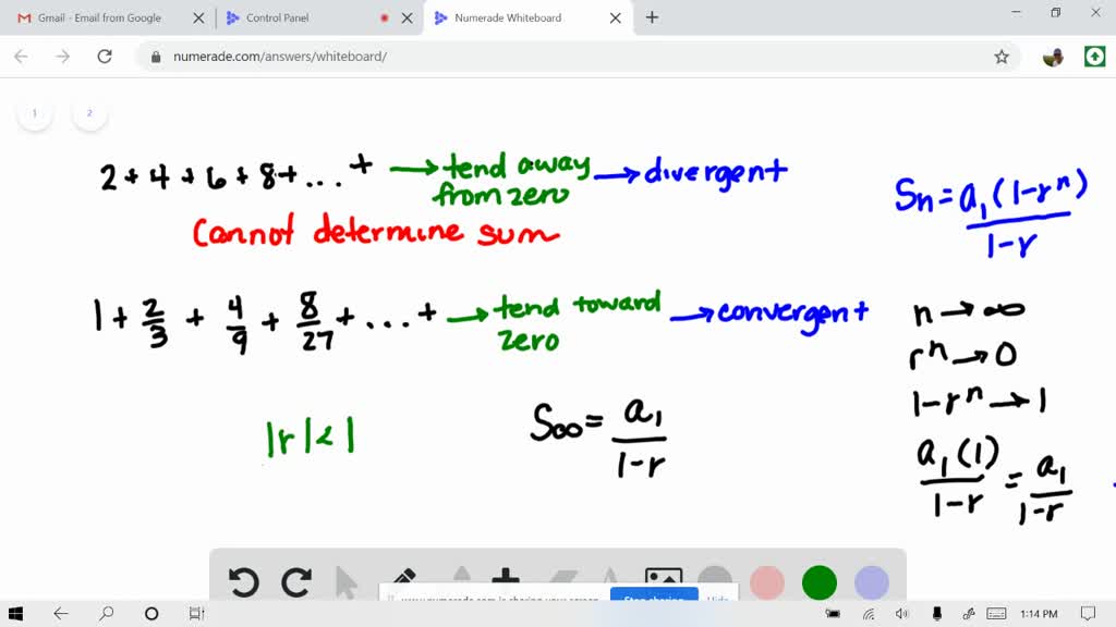 Find the sum of the infinite geometric series if