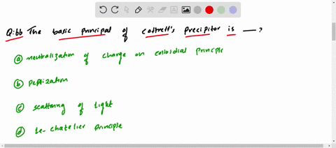 SOLVED:The basic principle of Cottrell's precipitator is a ...