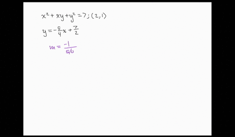 SOLVED:Normal lines A normal line on a curve passes through a point P on the curve perpendicular ...