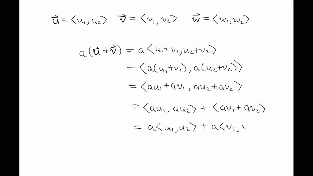 SOLVED:Prove that vector addition is associative, first using the ...