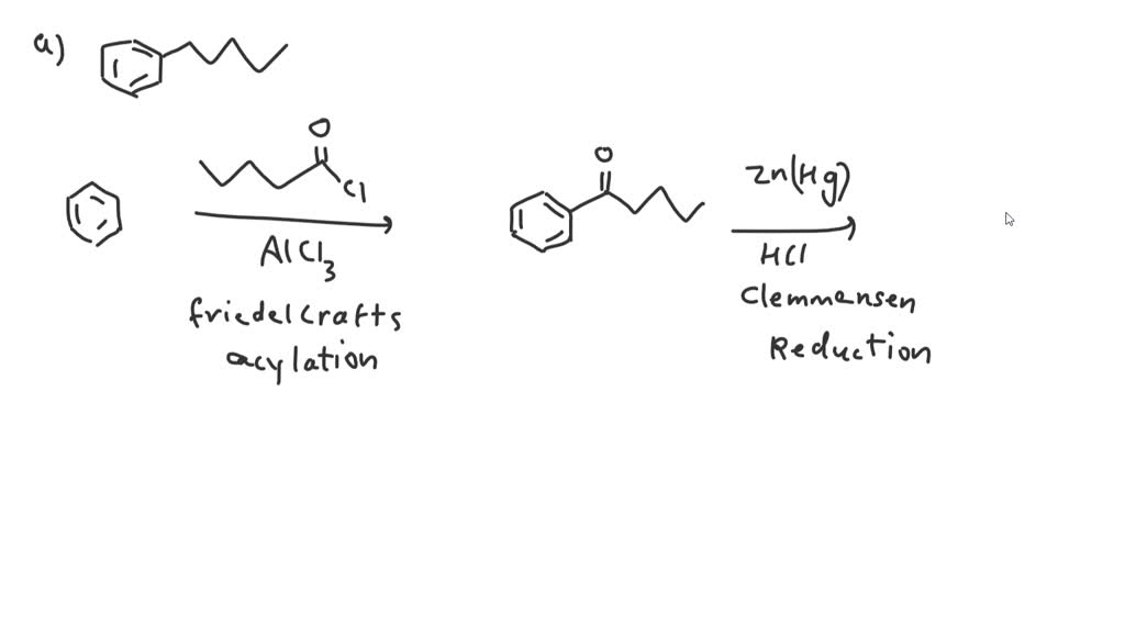 SOLVED:You have learned two ways to make an alkyl benzene: Friedel ...