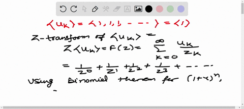 SOLVED:Determine the z-transform for the unit impulse {δk}={1,0,0,0 ...