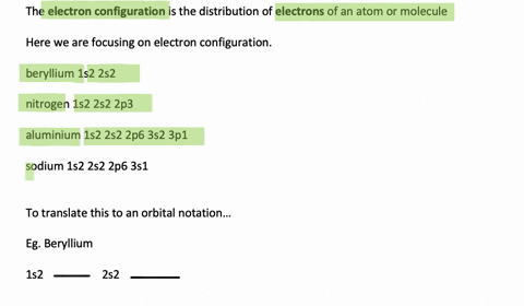 SOLVED:Write each element’s orbital notation and complete electron ...