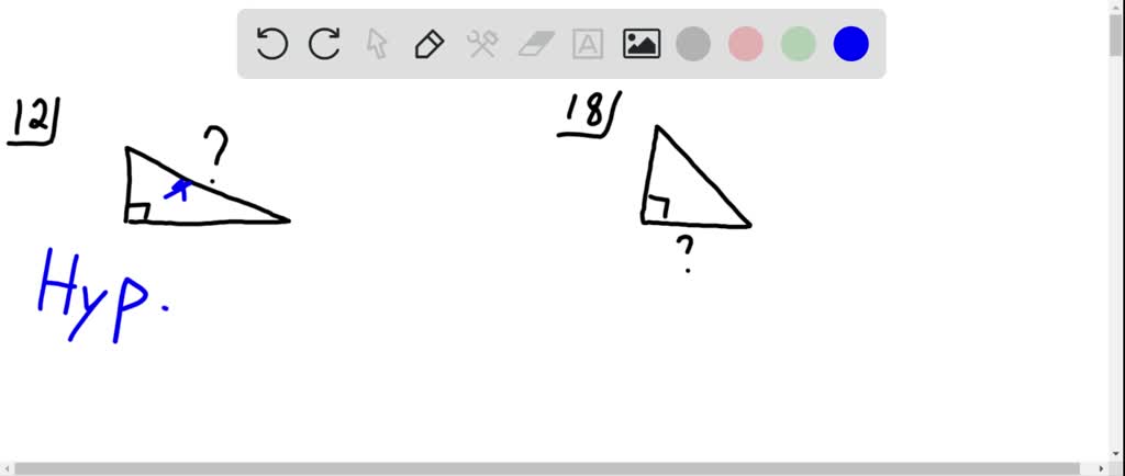 SOLVED:Fill in each blank with the hypotenuse or a leg. In Exercise 12 ...