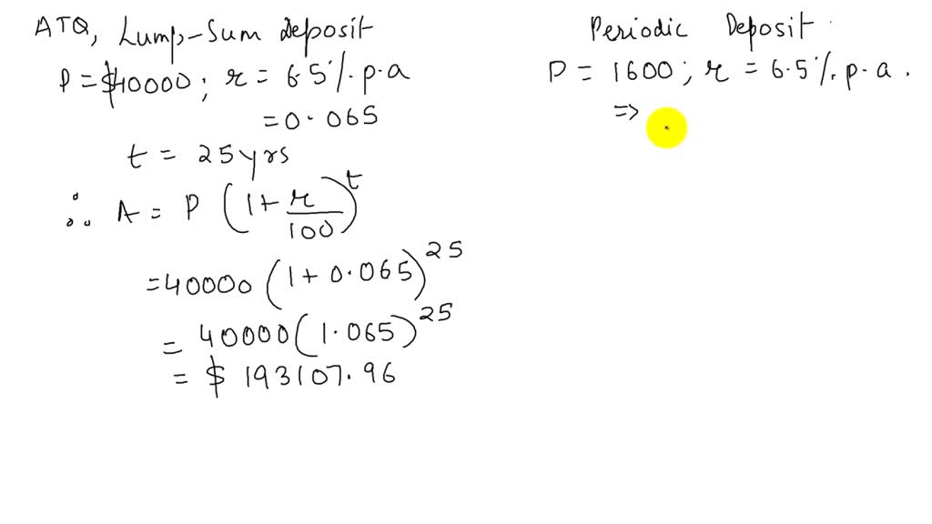 SOLVED:Here are two ways of investing 40,000 for 25 years. Lump-Sum ...