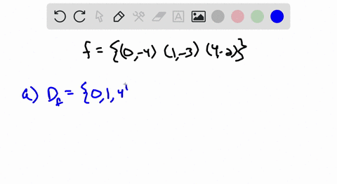 SOLVED: (a) list the domain and range of the given function, (b) form ...