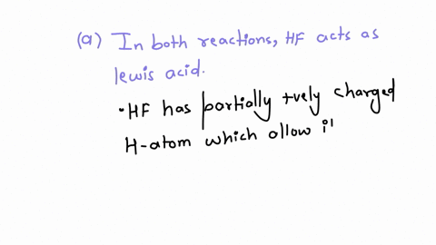 SOLVED: The following very strong acids are formed by the reactions ...