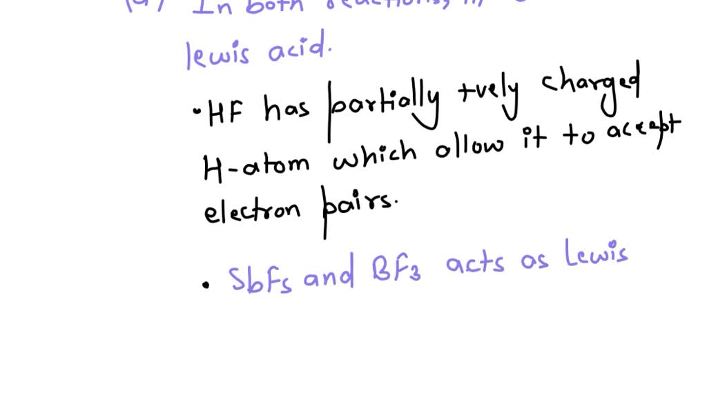 SOLVED: The following very strong acids are formed by the reactions ...
