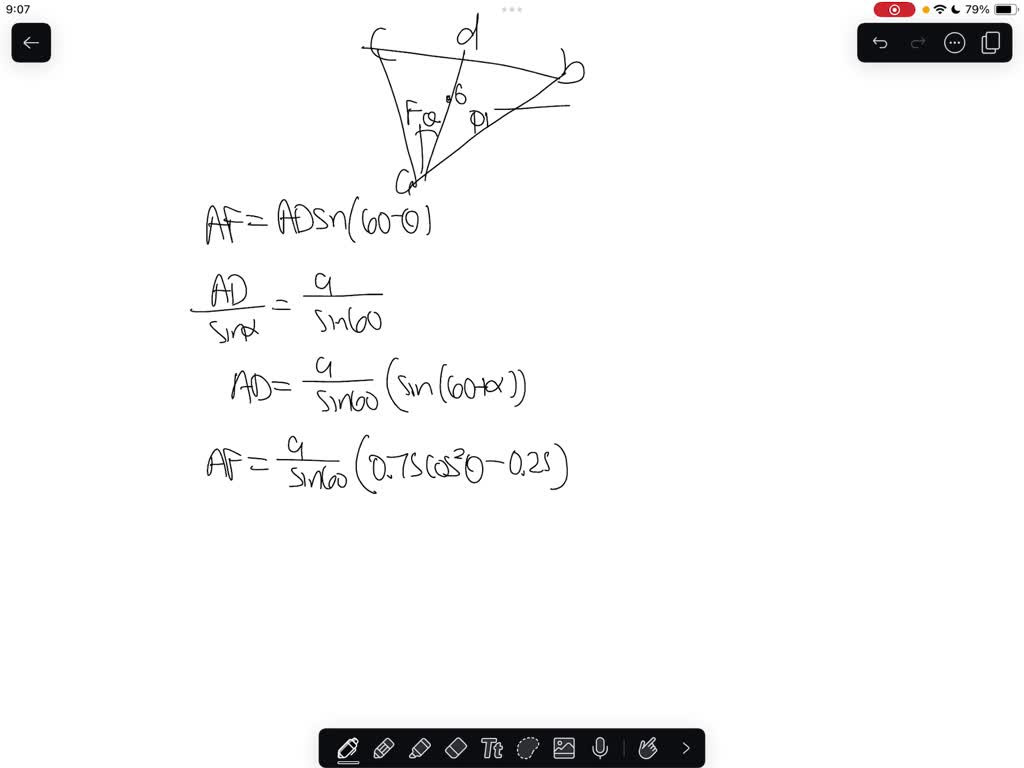 The triangular block of weight W rests on the smooth corners which are ...