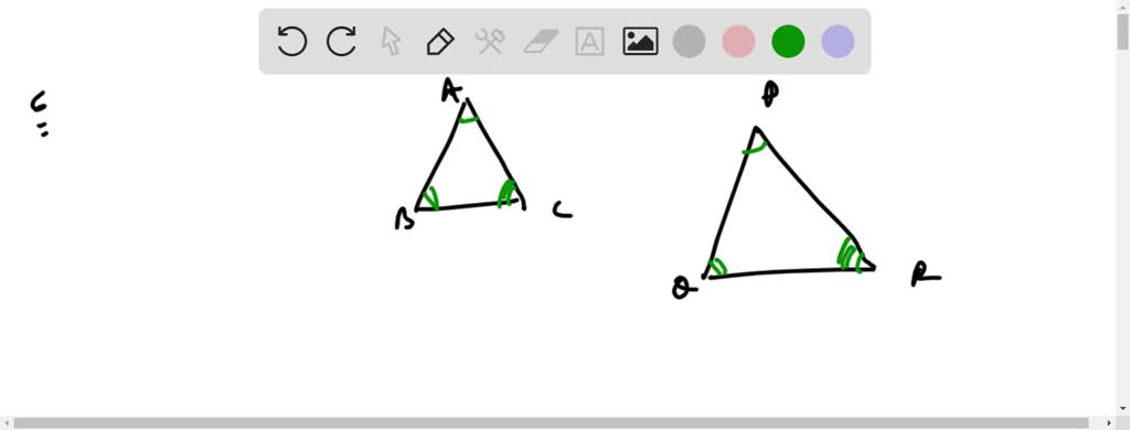 SOLVED:If in two triangles, corresponding angles are equal, then their ...