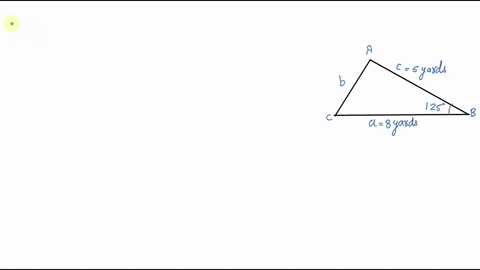 SOLVED:Find the area of the triangle having the given measurements. Round to the nearest square ...
