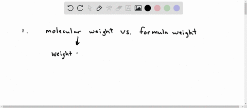 SOLVED:What is the difference between a formula weight and a molecular ...