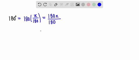 SOLVED:Convert each degree measure to radians. Leave answers as ...