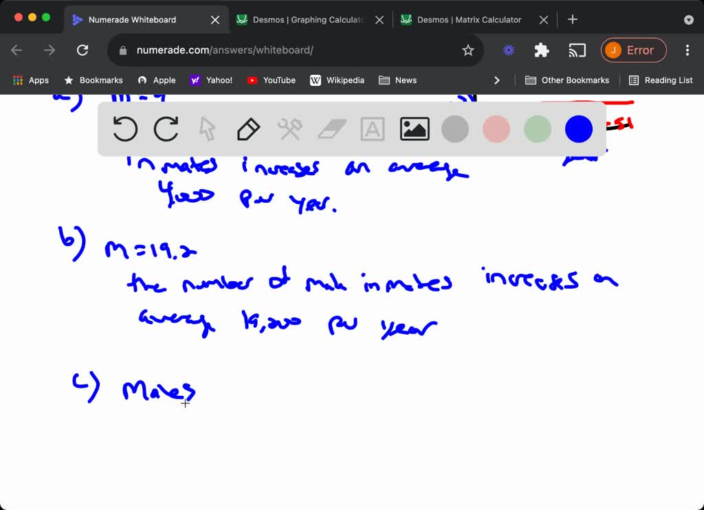 SOLVED:The graph depicts the rise in the number of jail inmates in the ...