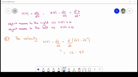 ⏩SOLVED:An object is moving along a horizontal coordinate line… | Numerade