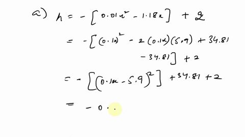 SOLVED: Sports The height of a punted football can be modeled with the ...