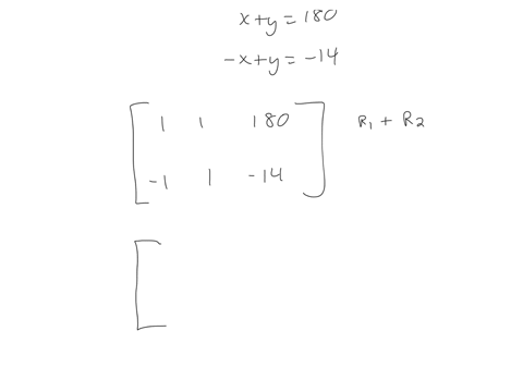 SOLVED:Supplementary Angles. The following system can be used to find the angle measures (in ...