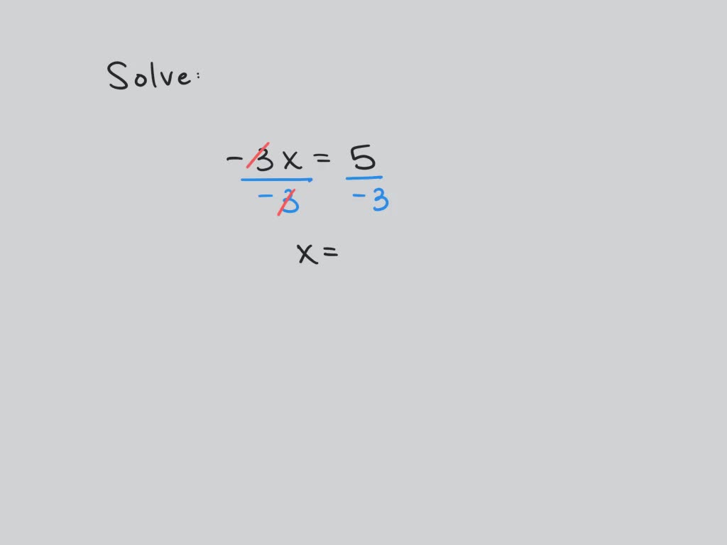 SOLVED Solve The Equation 3 X 5