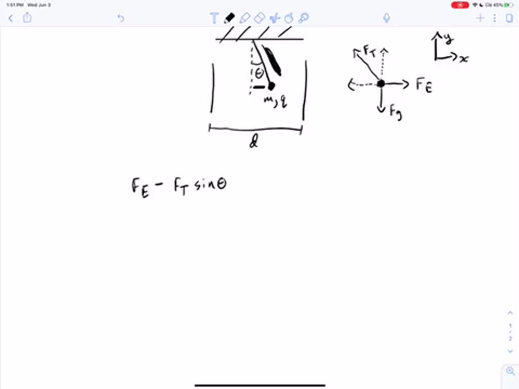 SOLVED:Review. A small object of mass m carries a charge q and is ...