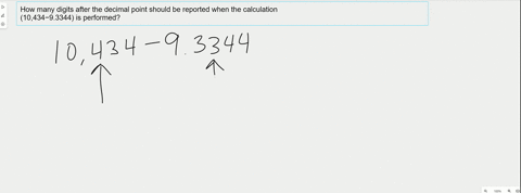 How many digits after the decimal point should be reported when the ...