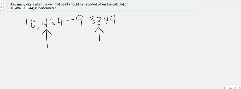 How many digits after the decimal point should be reported when the ...