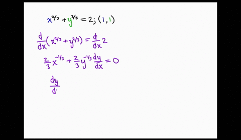SOLVED:Implicit differentiation with rational exponents Determine the ...