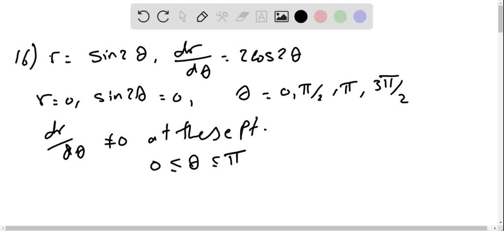 SOLVED Sketch The Polar Curve And Find Polar Equations Of The Tangent 
