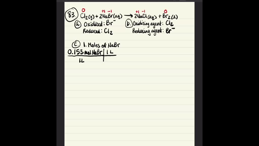SOLVED:Bromine is obtained from sea water by the following reaction ...