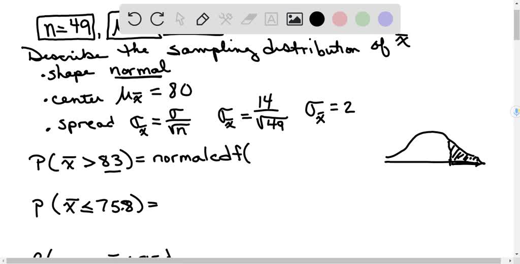 A Simple Random Sample Of Size N 49 Is Oblained Iro SolvedLib