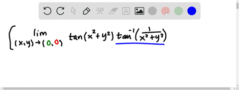 SOLVED:Find the limit or show that it does not exist. lim(x, y) →(0,0) arctan(-(1)/(x^2+y^2))