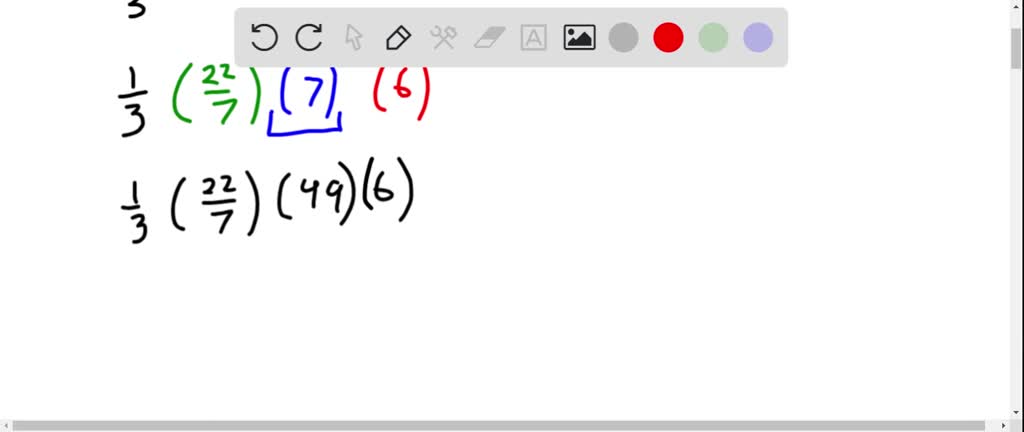 SOLVED:Evaluate the following formulas for the values given. Use the πkey on your calculator for ...