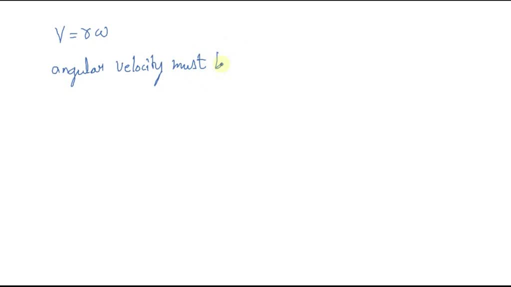 SOLVED:The formula relating linear and angular velocity is , where the ...