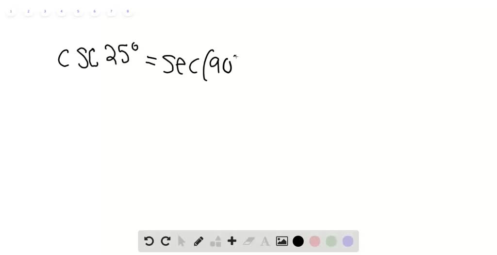 SOLVED:Find a cofunction with the same value as the given expression ...