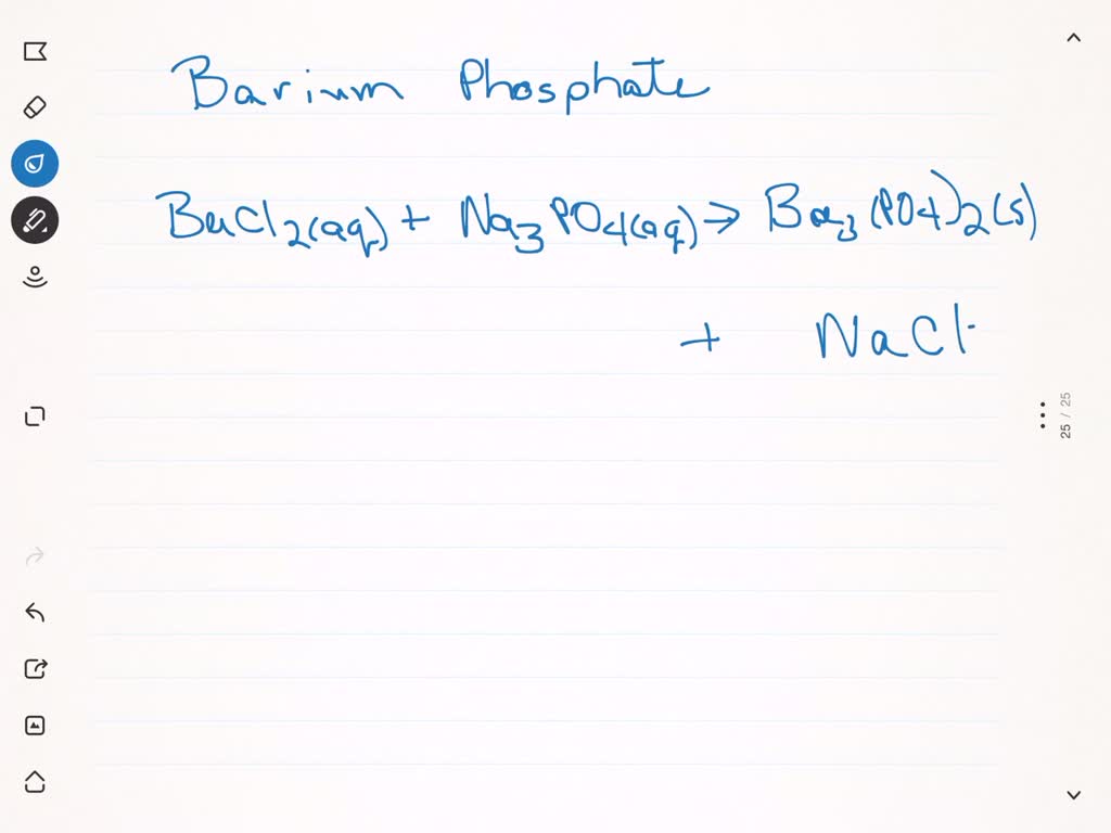 A Suggest a laboratory method for preparing barium phosphate. | Numerade