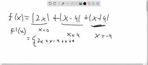 SOLVED:Find the derivatives of each of the absolute value and piecewise ...