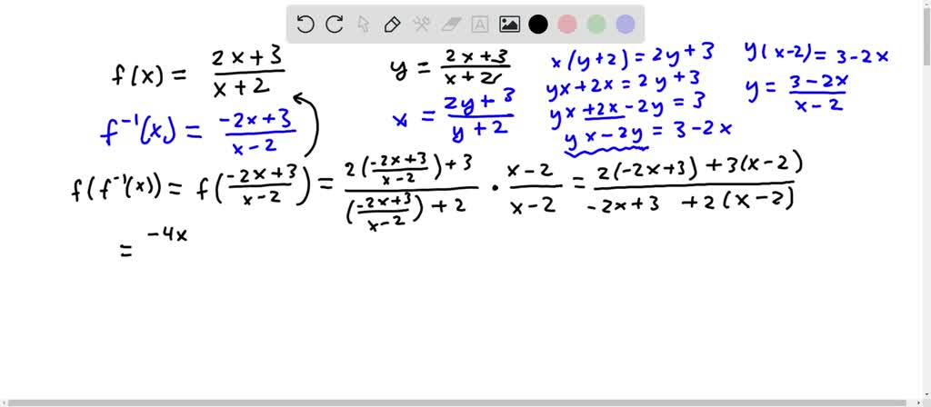 SOLVED:The function f is one-to-one. (a) Find its inverse function f^-1 and check your answer ...